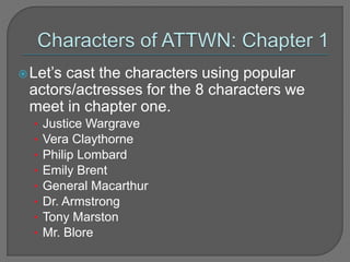 ATTWN Character Casting Activity | PPTX