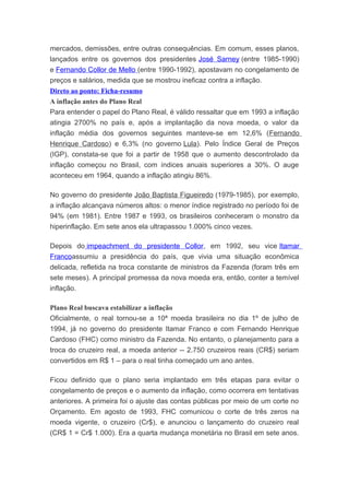 Atualidades Plano Real | DOC