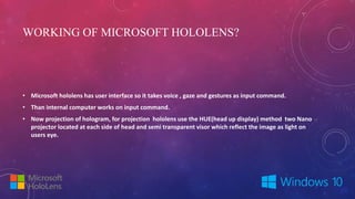 Microsoft hololens | PPTX