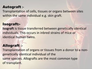 TRANSPLANTATION IMMUNOLOGY | PPTX