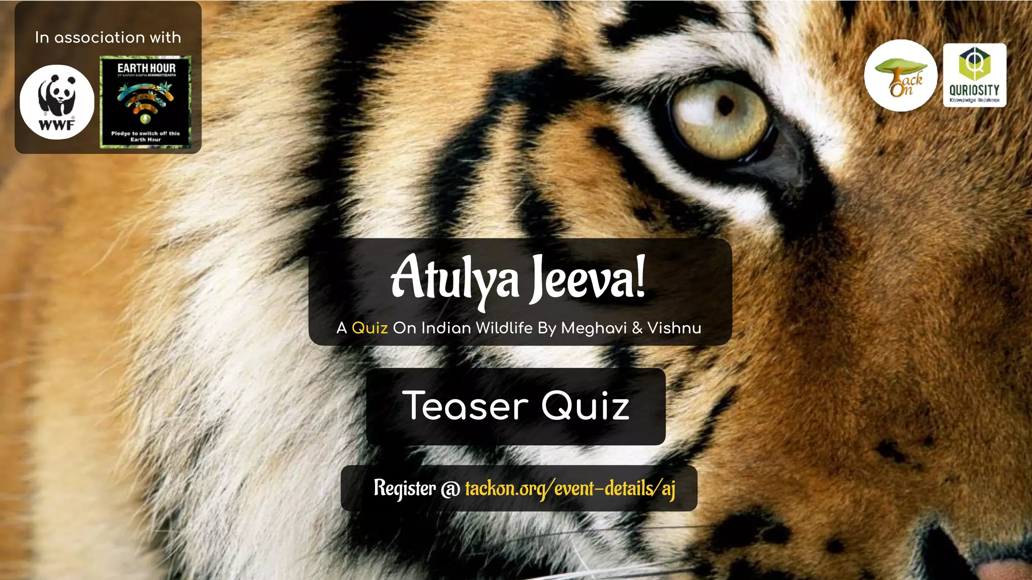 Atulya Jeeva Teaser Quiz | WWF India | Meghavi & Vishnu | PDF