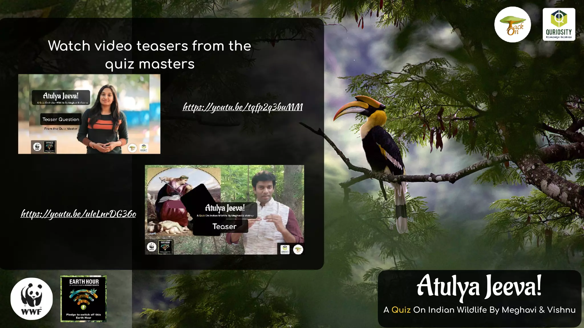 Atulya Jeeva Teaser Quiz | WWF India | Meghavi & Vishnu | PDF