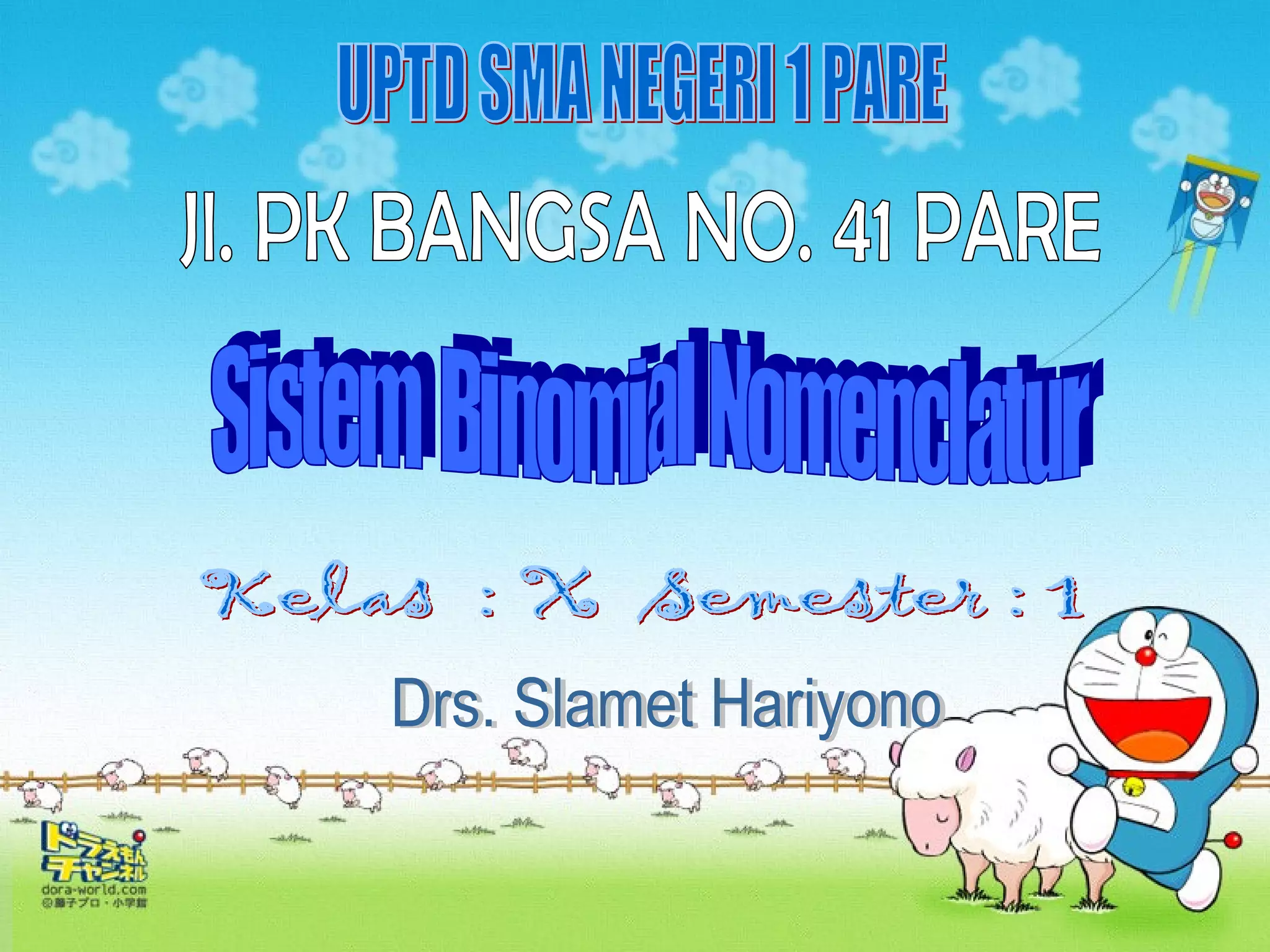 Aturan binomial nomenclatur | PPT