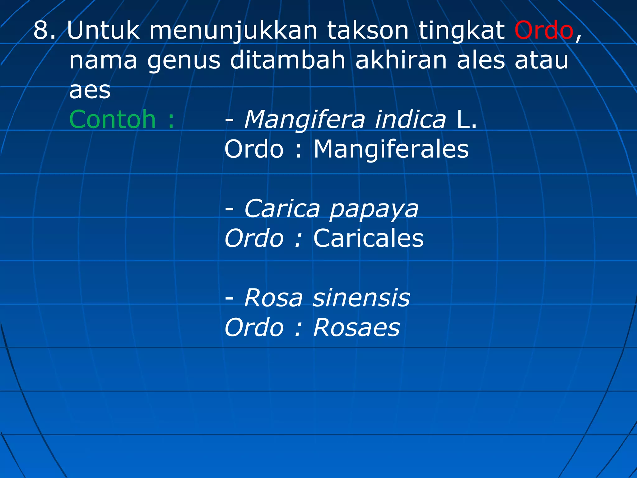 Aturan binomial nomenclatur | PPT