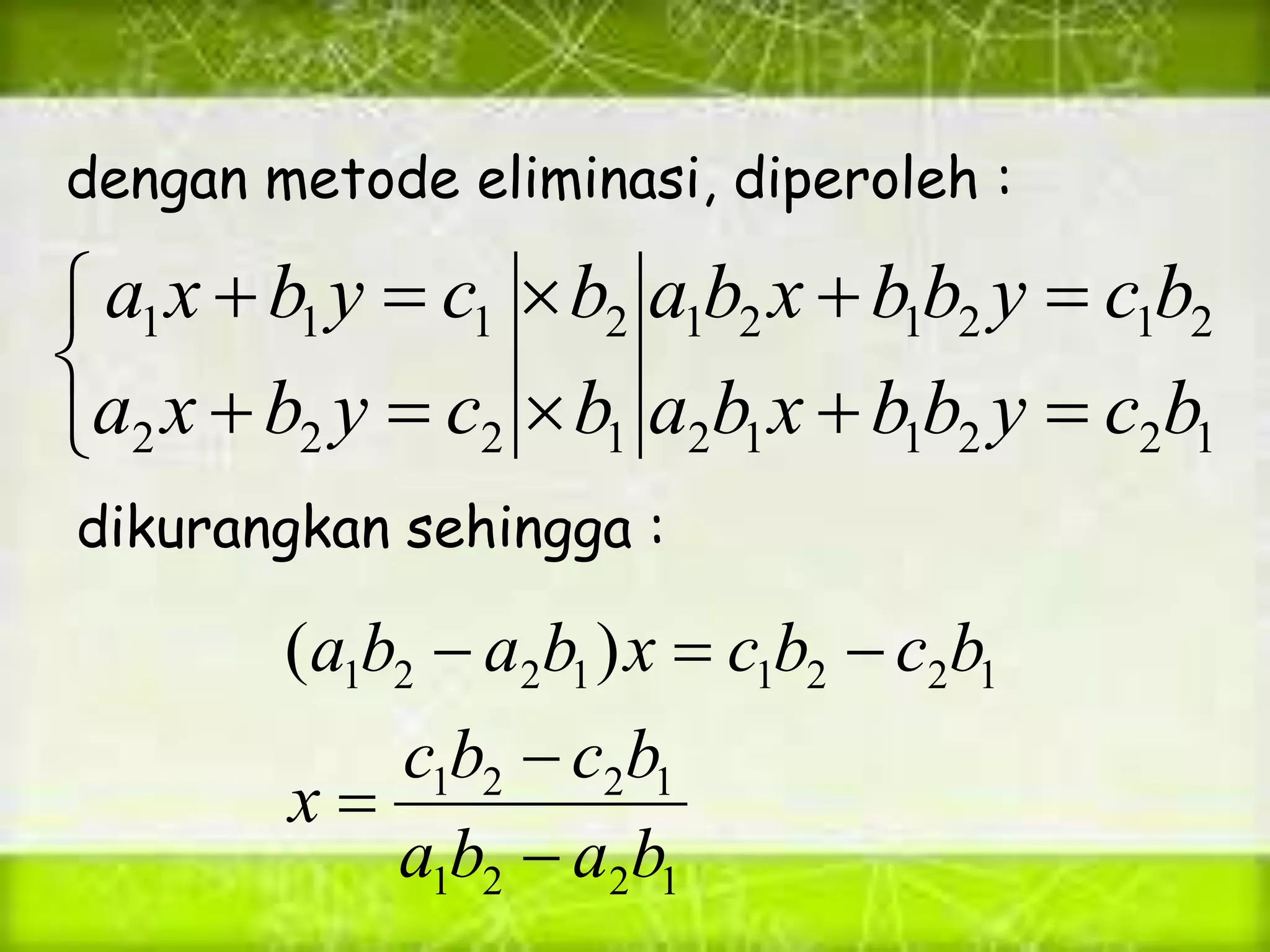 Aturan cramer | PPTX