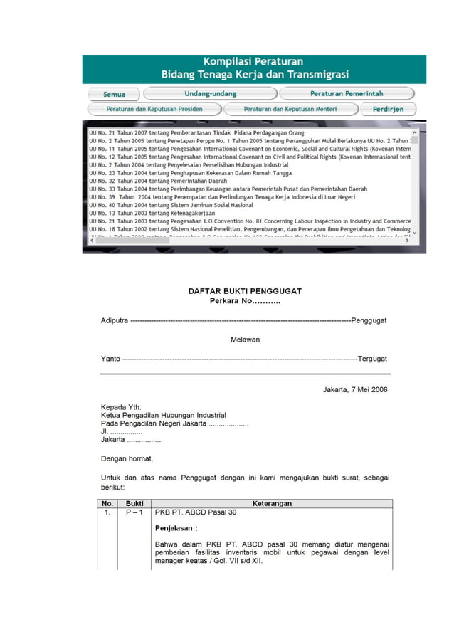 Aturan dan dokumen2 phk lengkap dengan software perhitungan pesangon | PDF