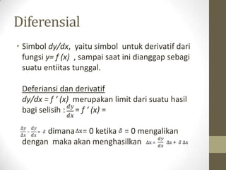 Aturan diferensiasi dan penggunaannya dalam statika komparatif | PPTX