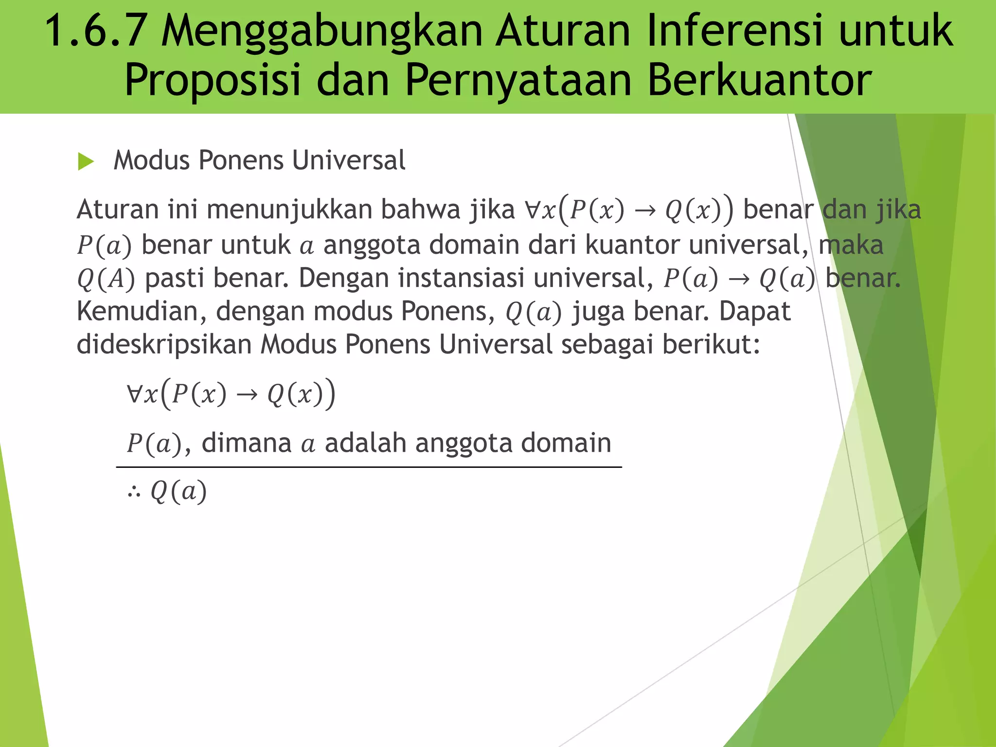Aturan Inferensi dan Metode Pembuktian | PDF