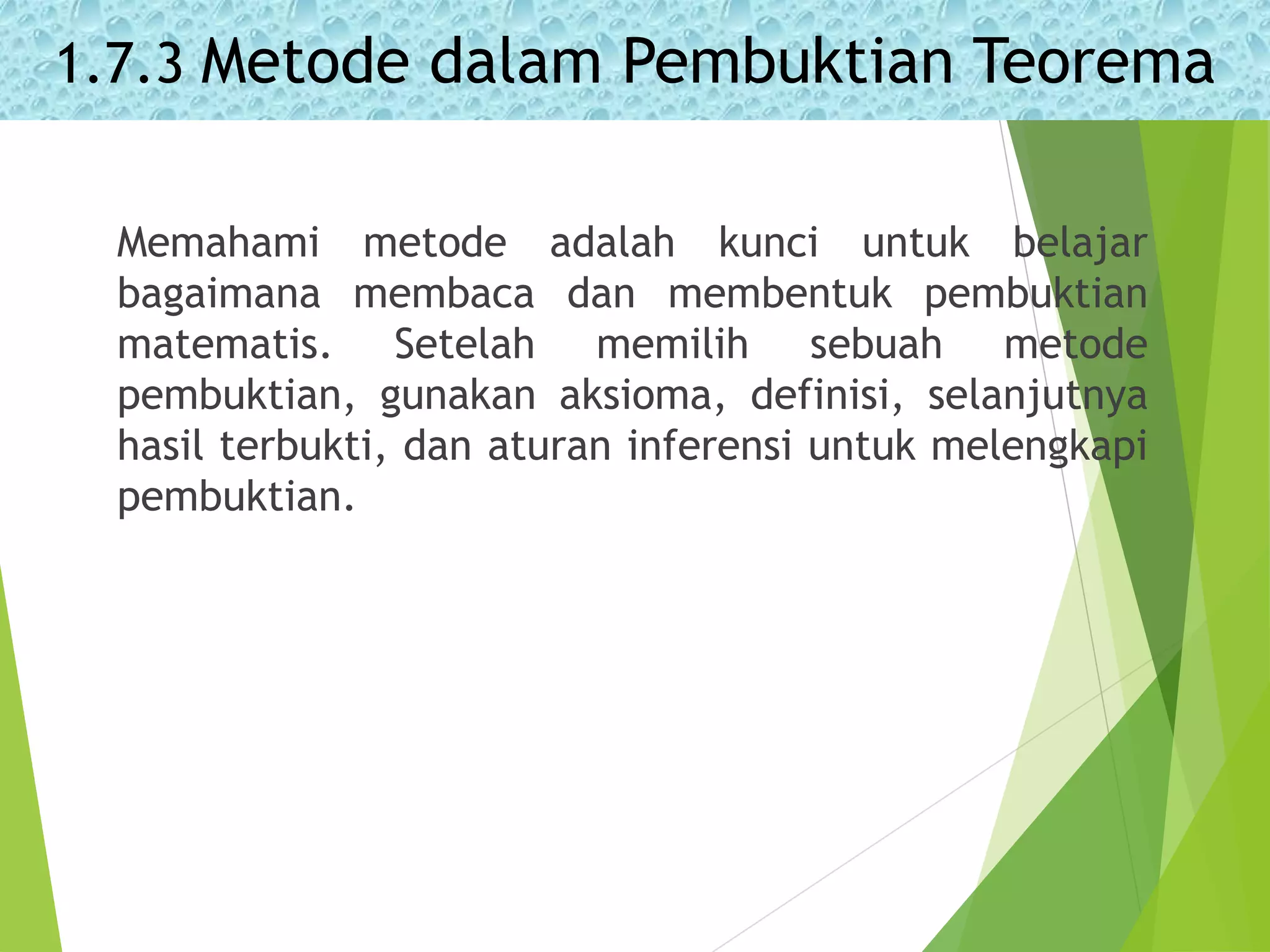 Aturan Inferensi dan Metode Pembuktian | PDF