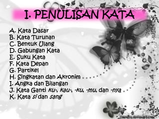 Aturan Penulisan Kata dan Unsur Serapan.ppt