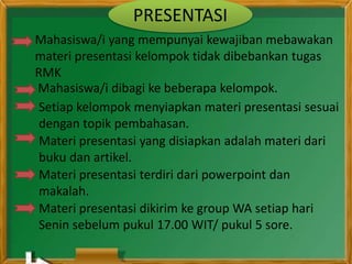 aturan perkuliahan Tahun Ajaran 2021-2022 jadwal hari selasa.pptx