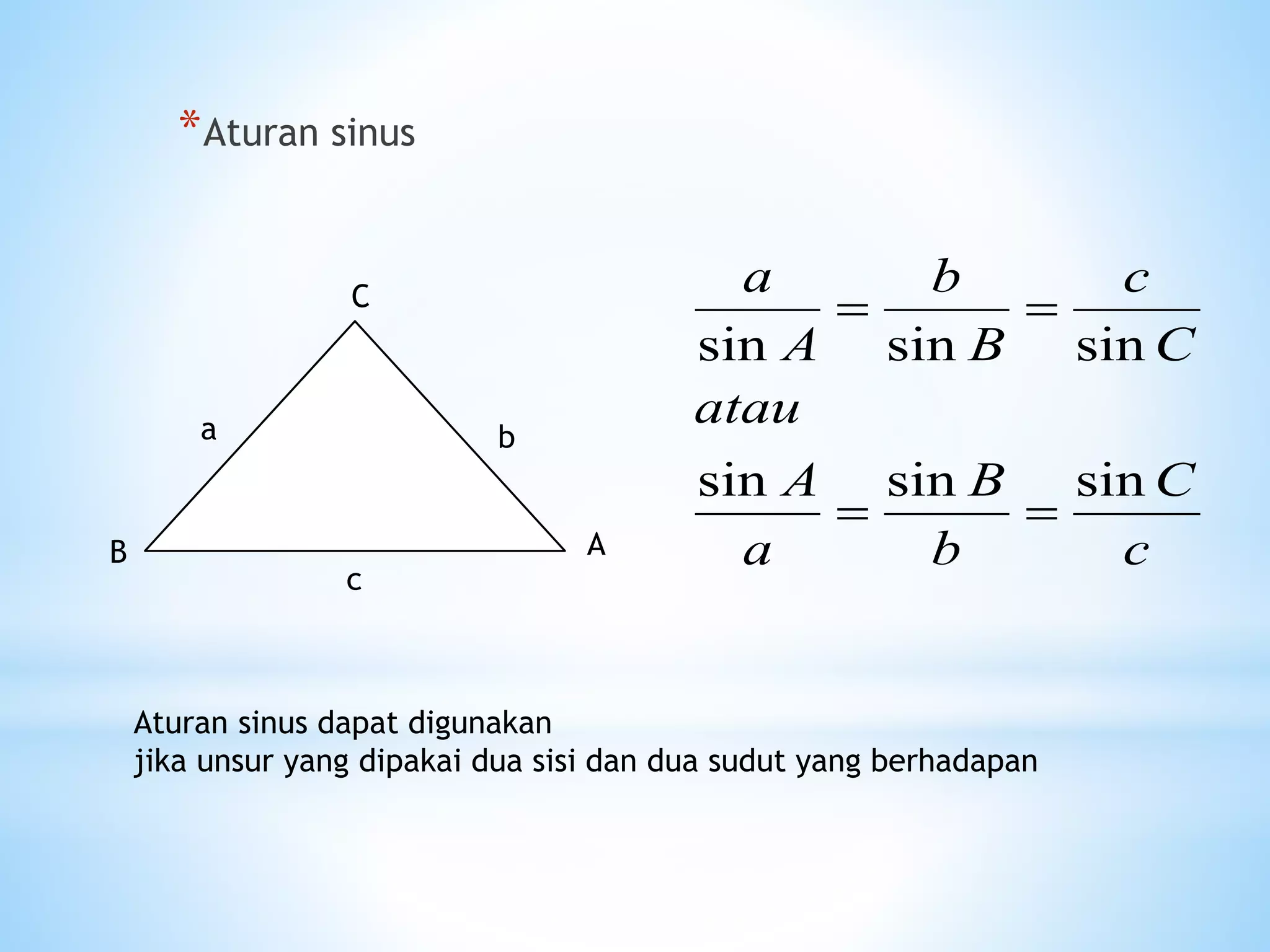 Aturan sinus dan cosinus | PPTX