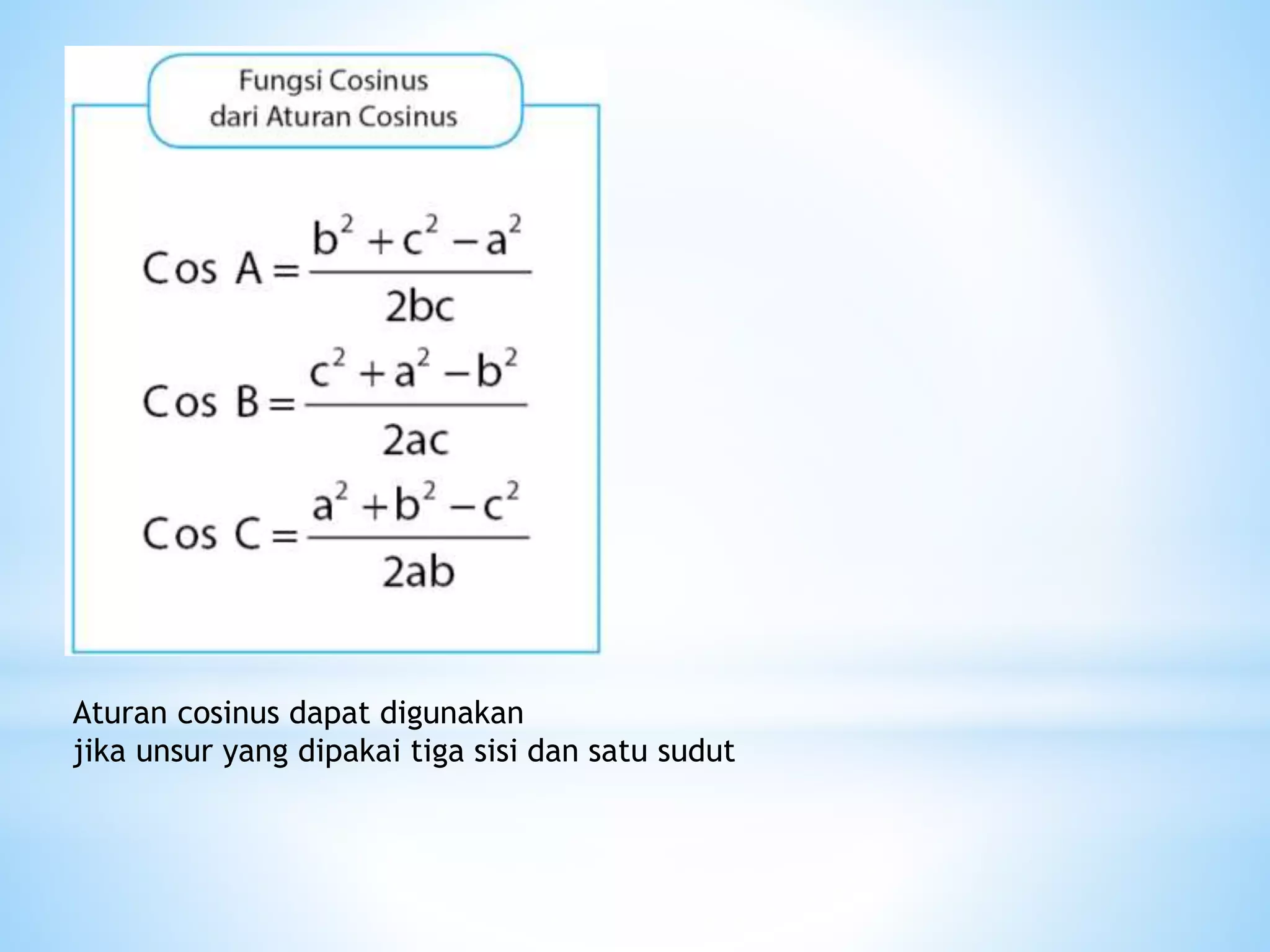 Aturan sinus dan cosinus | PPTX