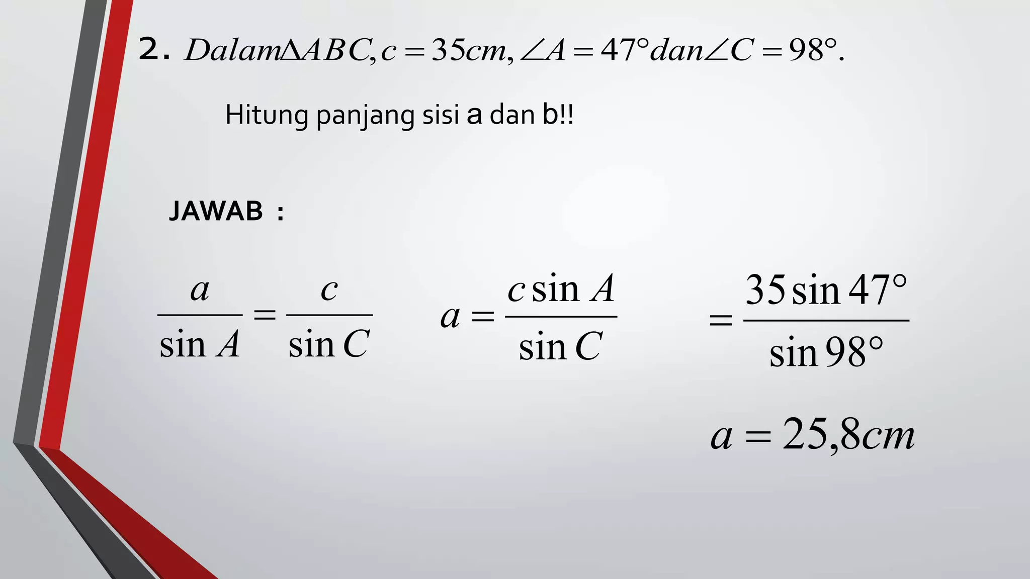 Matematika "Aturan Sinus" | PPTX