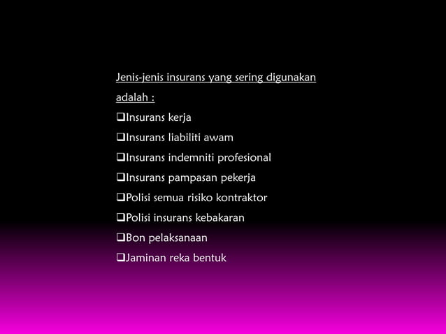 Aturcara kontrak polisi insuran | PPTX