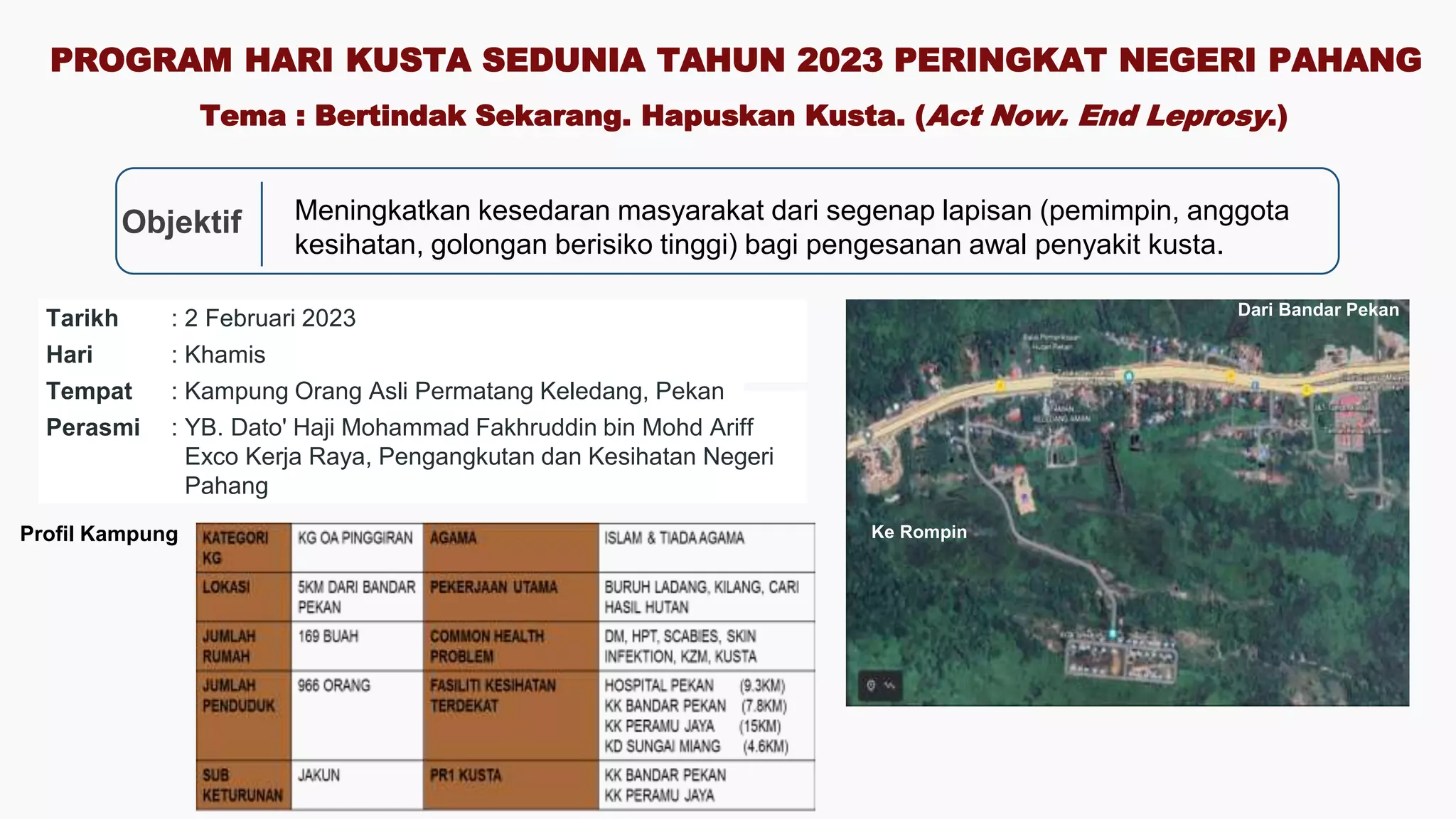 Aturcara Pentadbiran Majlis Perasmian Program Hari Kusta Sedunia 2023.pptx