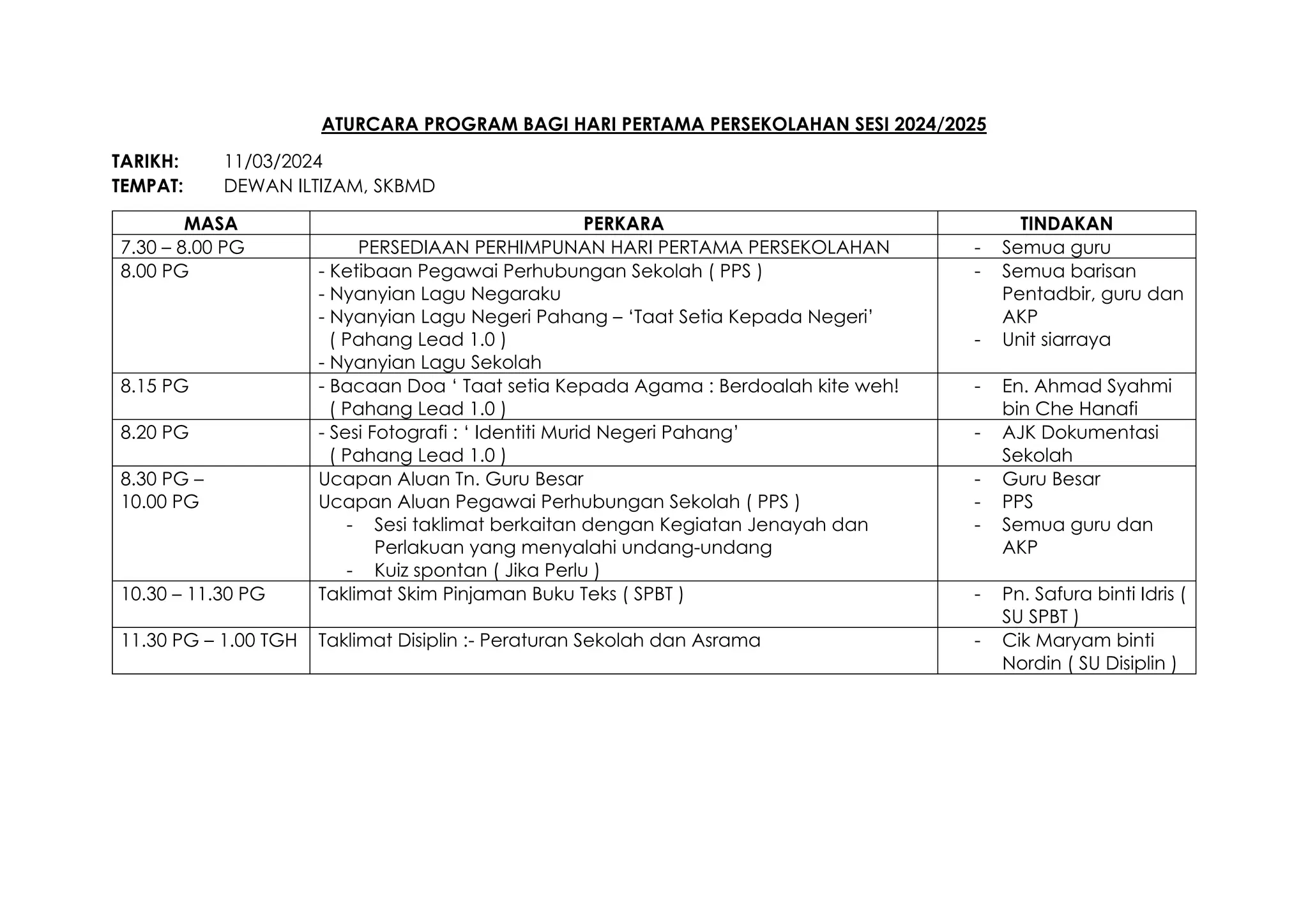 ATURCARA PROGRAM BAGI HARI PERTAMA PERSEKOLAHAN SESI 2024.pdf