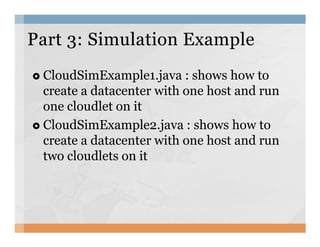 A tutorial on CloudSim | PDF