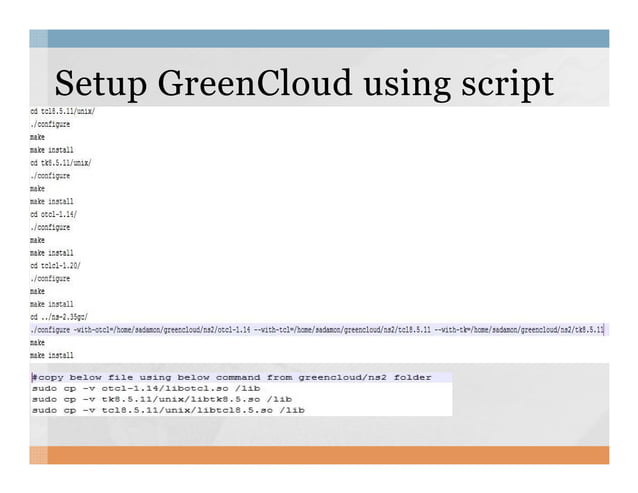 A tutorial on GreenCloud | PPT