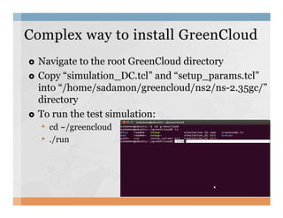 A tutorial on GreenCloud | PDF