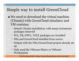 A tutorial on GreenCloud | PDF