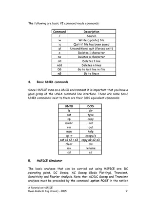 A tutorial on_hspice | PDF