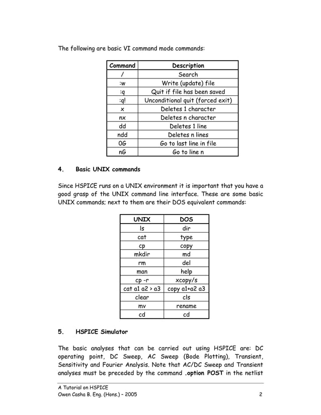 A tutorial on_hspice | PDF