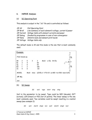 A tutorial on_hspice | PDF