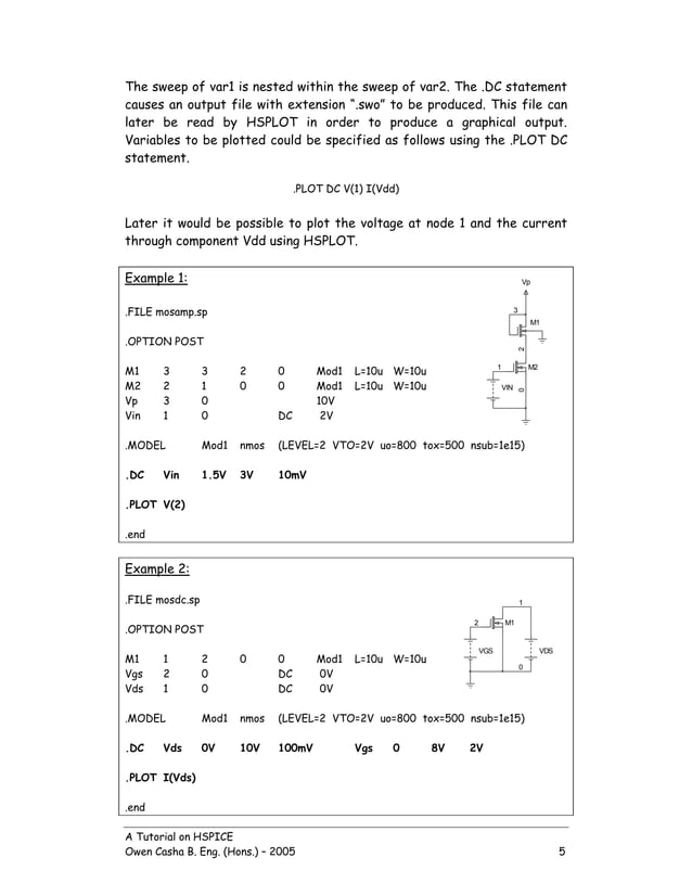 A tutorial on_hspice | PDF