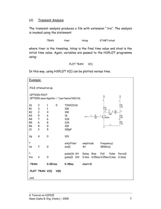 A tutorial on_hspice | PDF