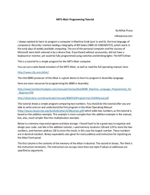 assembly language tutorial pdf