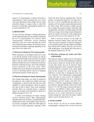 A Tutorial Review On Steganography | PDF