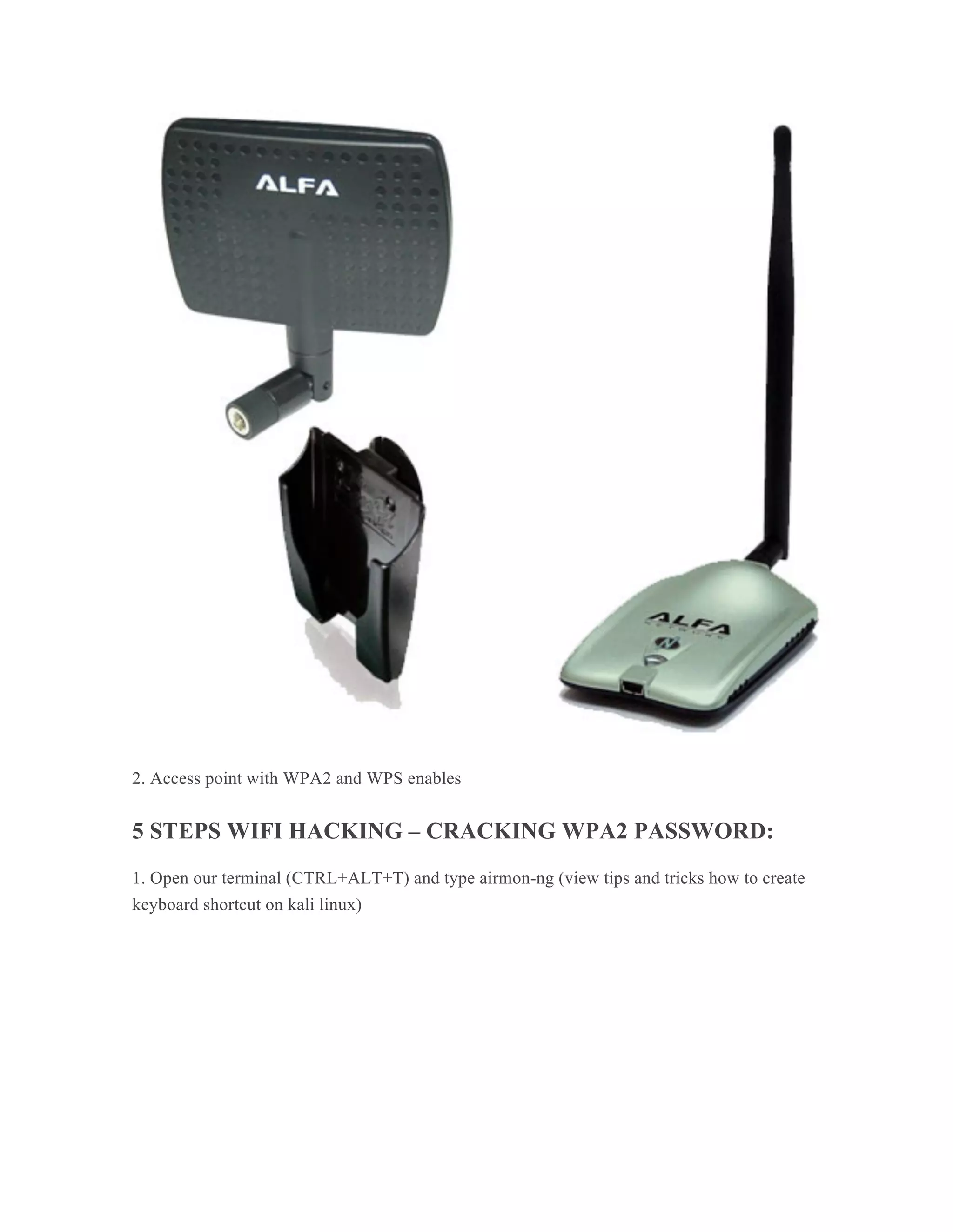 A tutorial showing you how to crack wifi passwords using kali linux! | PDF