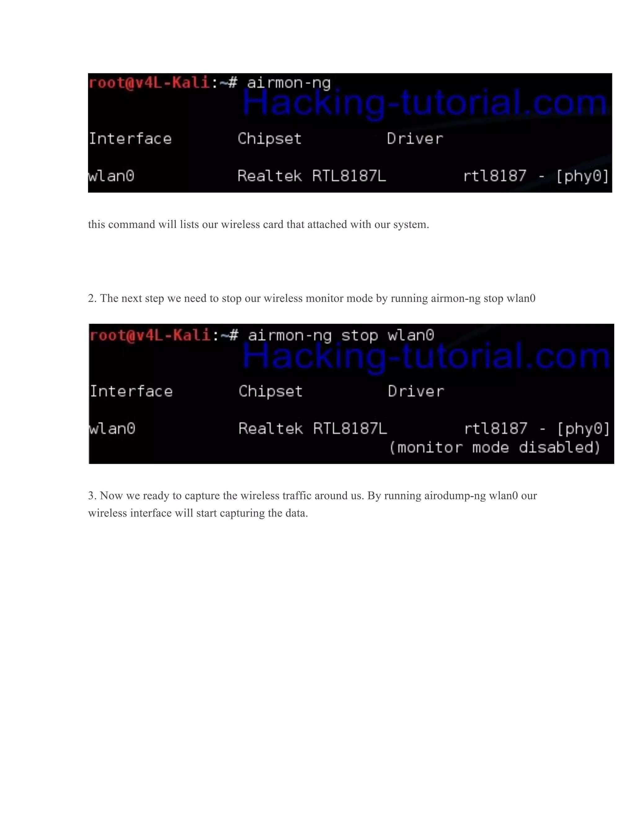 A tutorial showing you how to crack wifi passwords using kali linux! | PDF
