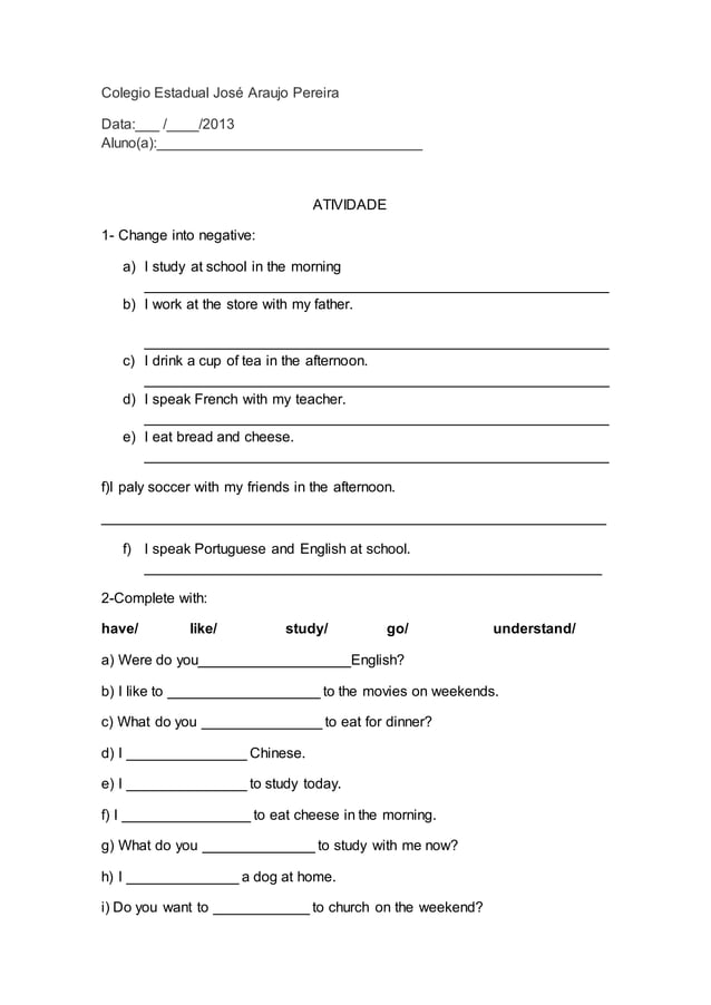 Atv. ingles ar | DOCX