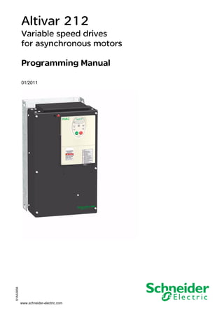 Atv212 programming manual | PDF