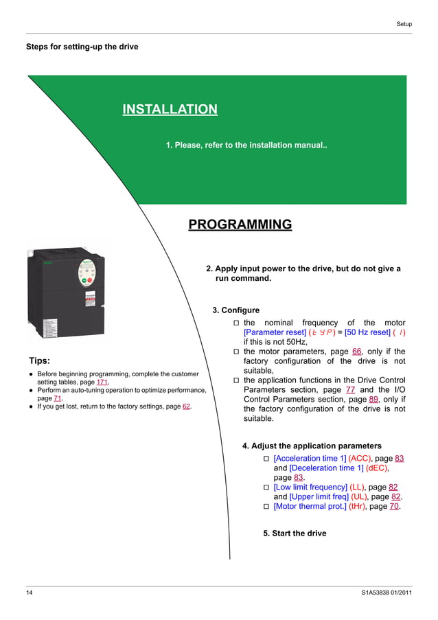 Atv212 programming manual | PDF