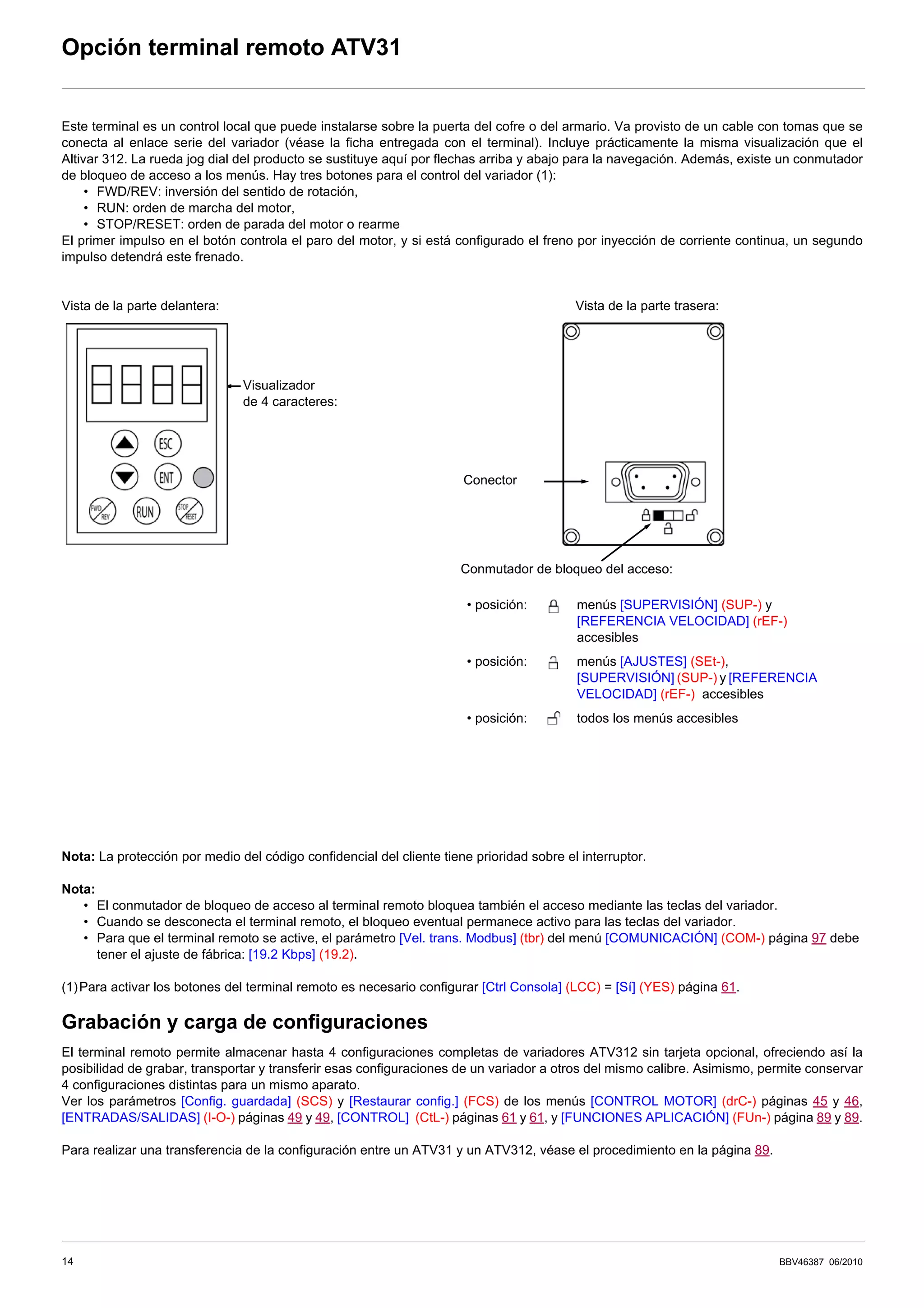 Atv312 programming manual_sp_bbv46387_02 | PDF