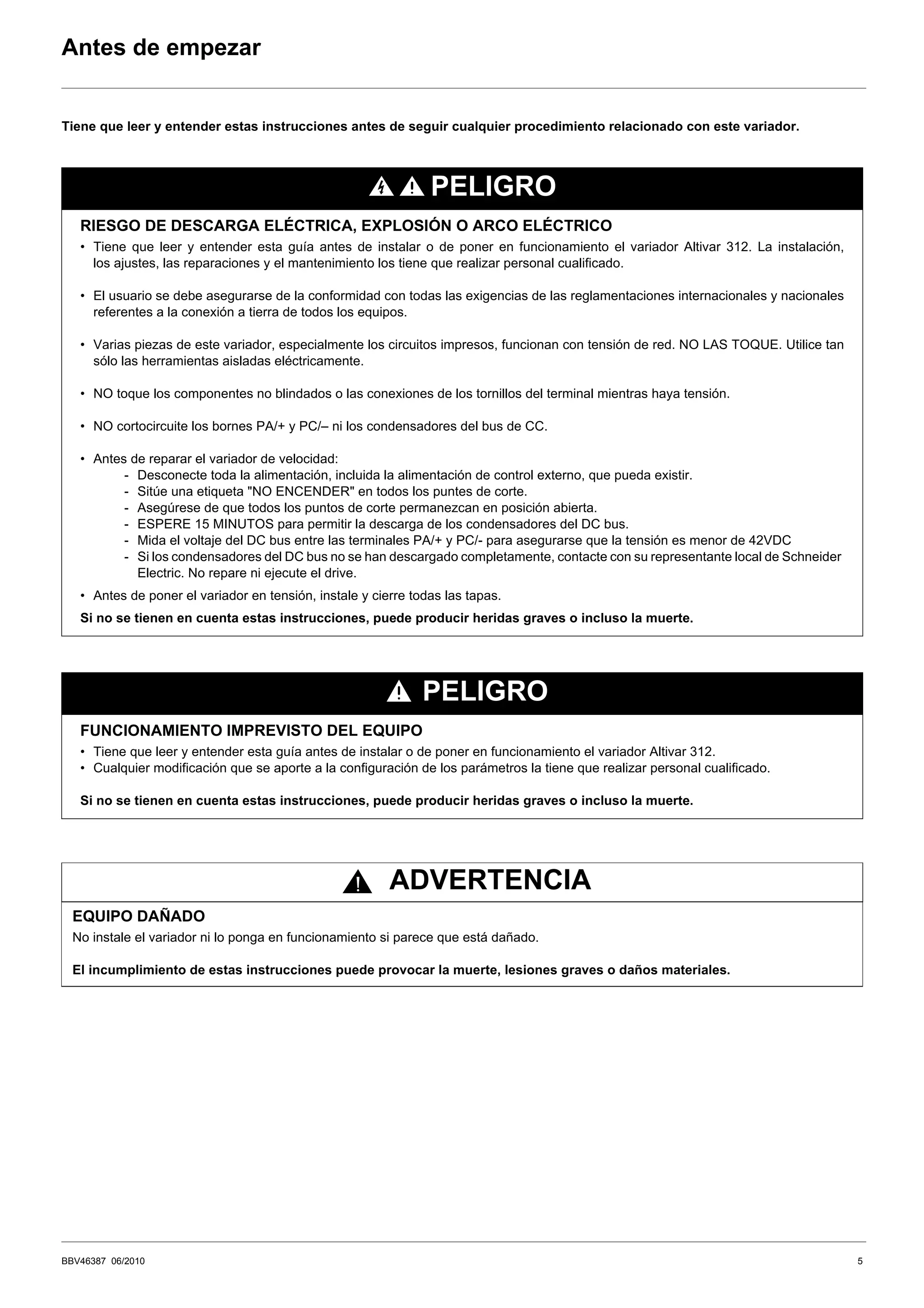 Atv312 programming manual_sp_bbv46387_02 | PDF