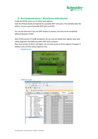 Atv32 how to diagnose a saff fault | PDF