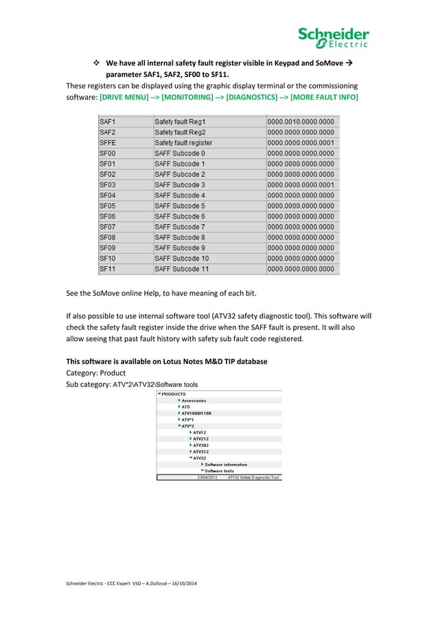 Atv32 how to diagnose a saff fault | PDF | Operating Systems | Computer Software and Applications