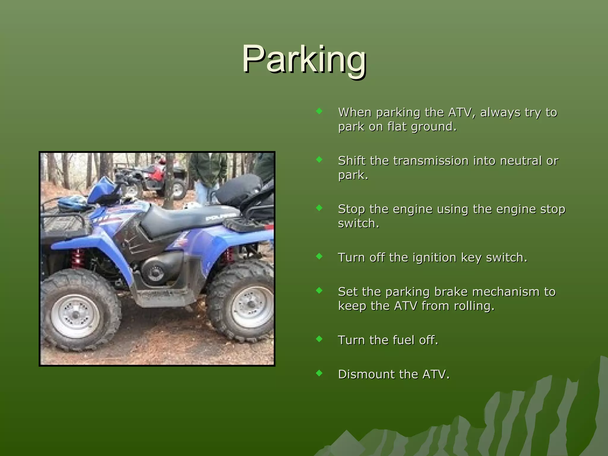 ONTAP - ATV Safety course | PPT