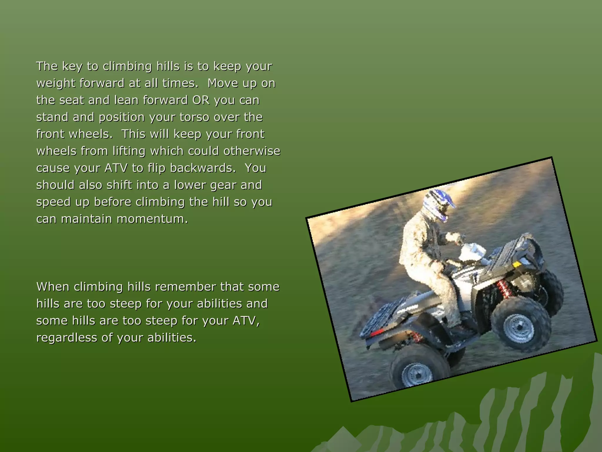 ONTAP - ATV Safety course | PPT