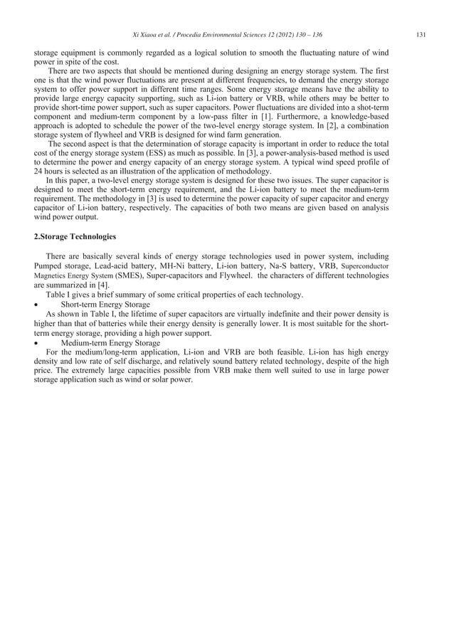 A two level energy storage system for wind energy systems | PDF