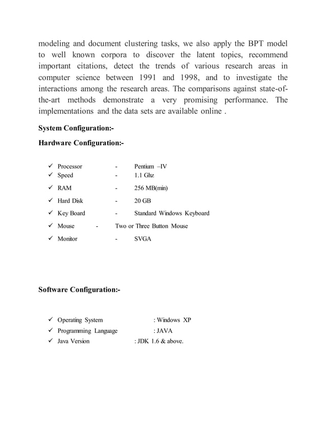 IEEE 2014 JAVA DATA MINING PROJECTS A two level topic model towards knowledge discovery from ...