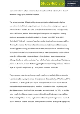 A Two-Stage Model Of Situational Crime Prevention | PDF