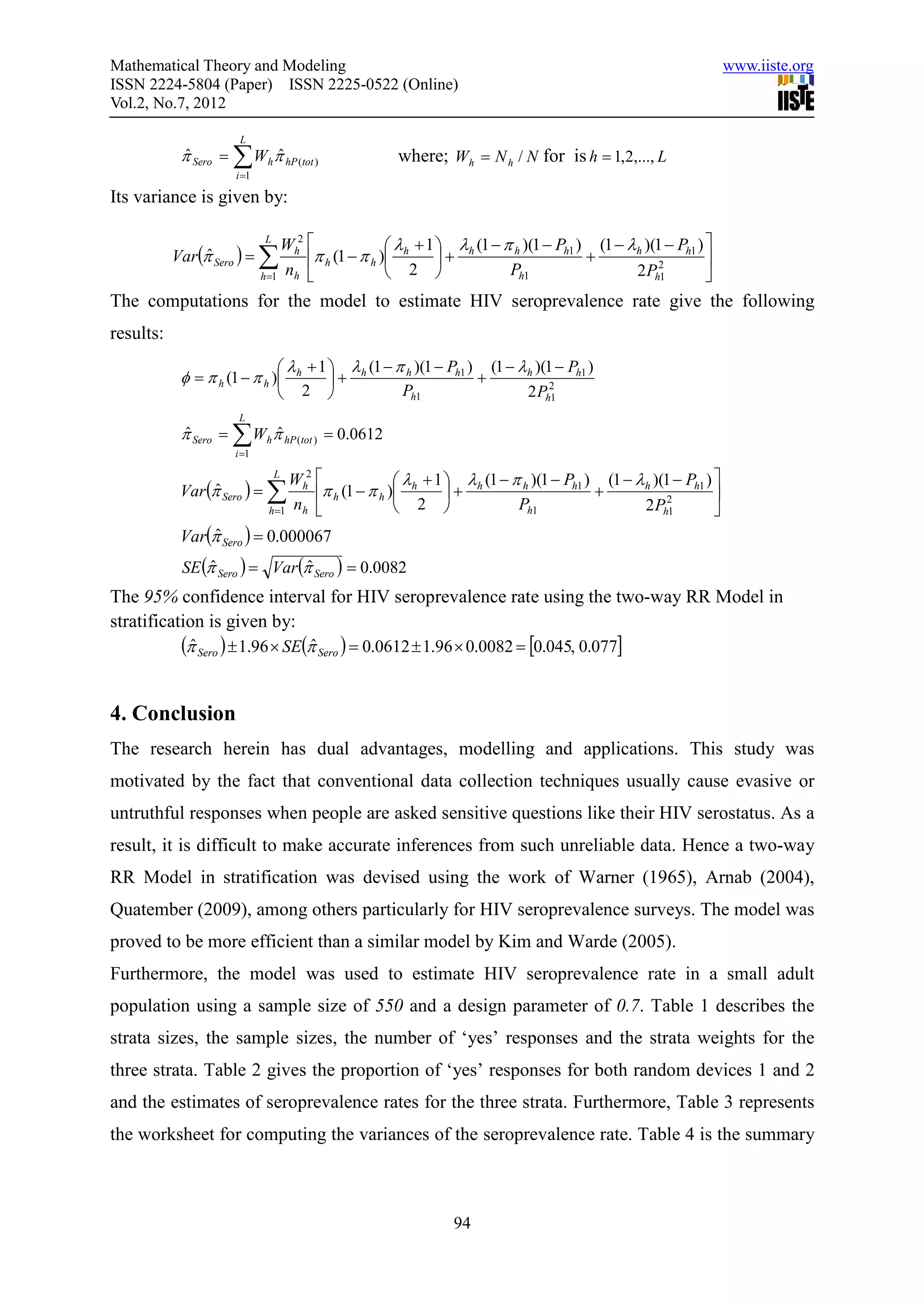 A two way randomized response technique in stratification for | PDF