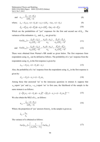 A two way randomized response technique in stratification for | PDF