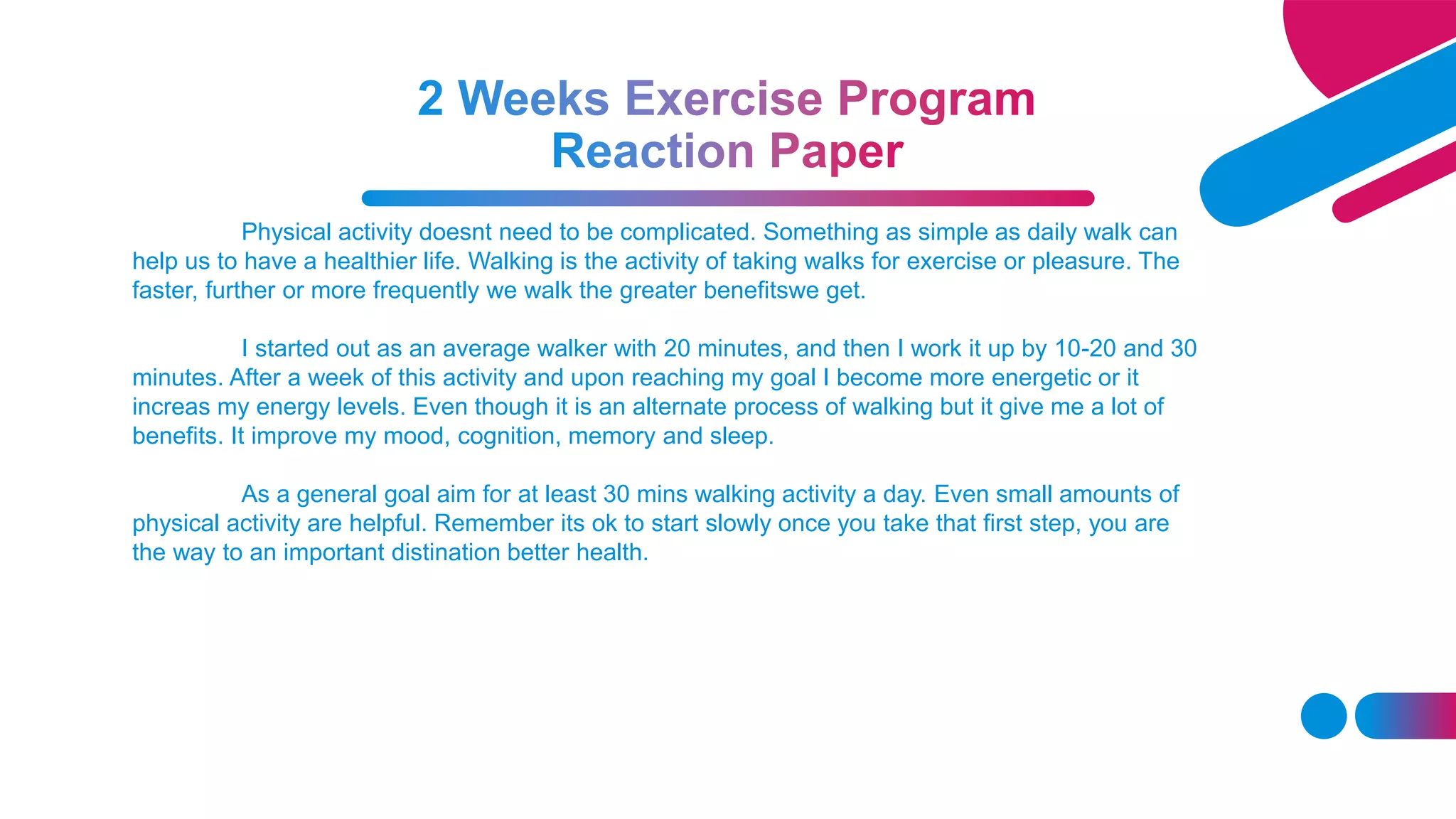 A Two-week Walking Exercise Program.pptx