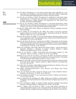 A Two Step Taylor Galerkin Formulation For Fast Dynamics | PDF